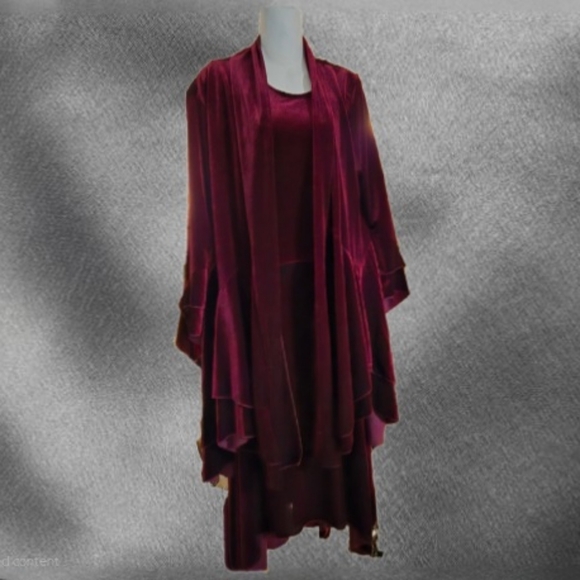 The Pyramid Collection | Dresses | Pyramid Collection Burgundy Velvet ...